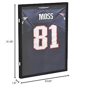 Jersey Frame Display Case – Sports Jersey Display Frame with 98% UV Protection for Football, Baseball, Basketball, Hockey, Soccer, Uniform & T-Shirt