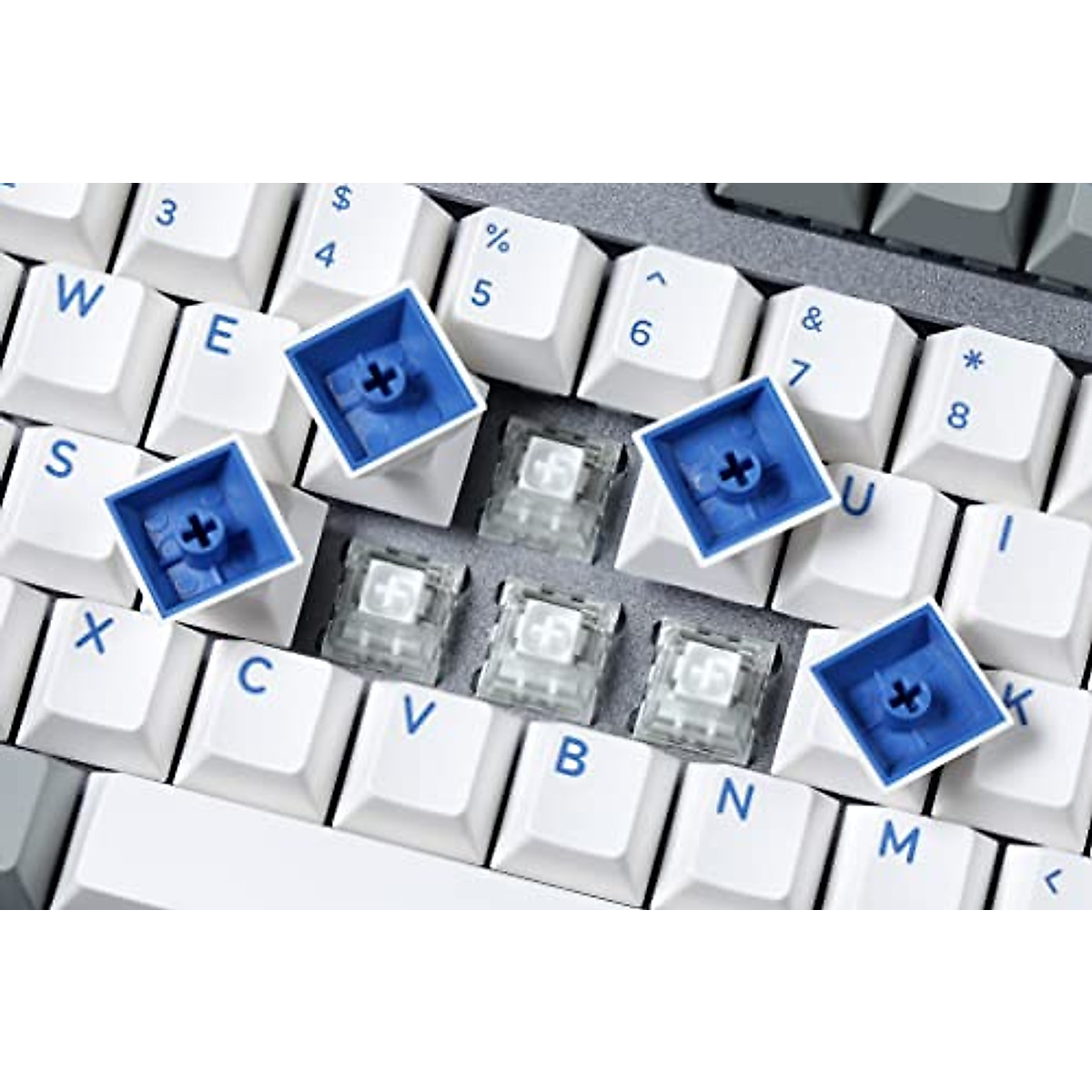 DROP DCX Camillo Keycap Set, Doubleshot ABS, Cherry MX Style Keyboard Compatible with 60%, 65%, 75%, TKL, WKL, Full-Size, 1800 layouts and More, White