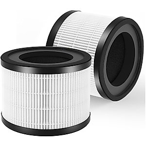 Skydiras AP-S0610L Air Purifier Filter Replacement, Compatible with MOOKA AP-S0610L Air Cleaner Purifier, 3-IN-1 H13 True HEPA & Activated Carbon Filter & Pre-Filter, 2 Pack