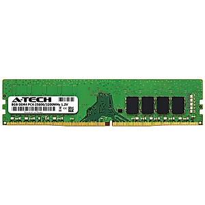 A-Tech 8GB DDR4 3200 MHz UDIMM PC4-25600 (PC4-3200AA) CL22 DIMM Non-ECC Desktop RAM Memory Module