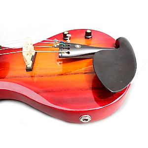 Vetimobato Electric Viola 16 inch Full Size Solid Wood Ebony Accessories with Viola Case & Viola Bow & AUX cable & Headphone (5 String)