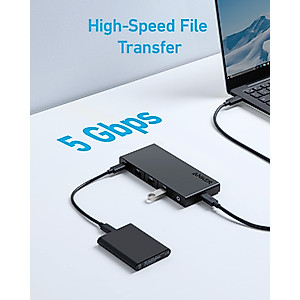 Anker 10-in-1 USB C Hub with 100W Power Delivery, Dual 4K HDMI, 4 USB-A/USB-C Ports, Ethernet, SD Card Slot for Laptops