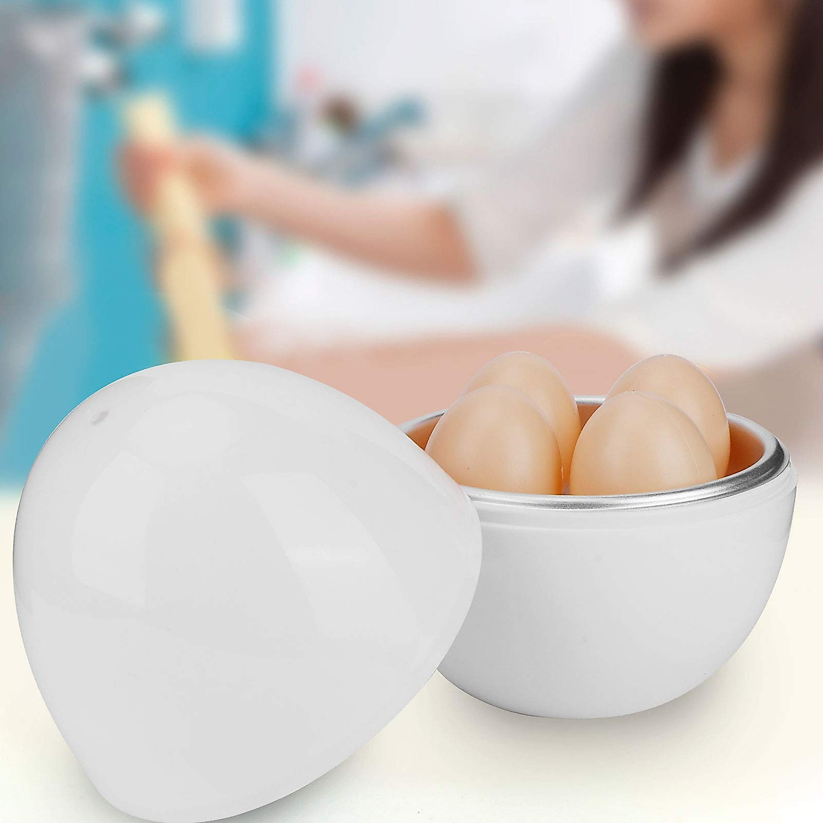 Egg Boiler, Microwave Egg Boiler Household Cookware Kitchen Accessories For Home Kitchen Breakfast Tools Children, Office Workers