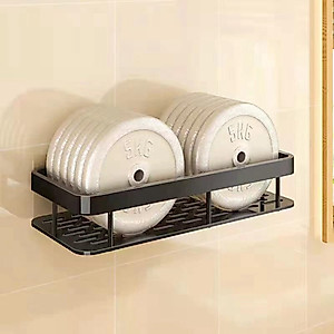 Smala 1Pcs No-Drill Wall Mount Corner Shelf Holder Toilet Makeup Organizer for Shampoo
