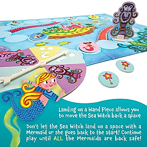 Peaceable Kingdom Mermaid Island Award Winning Cooperative Board Game for 2 to 6 Kids Ages 5+