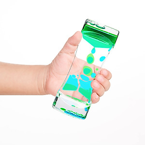 CAILINK Liquid Motion Bubbler Timer 2Pack Sensory Toy for Relaxation,Liquid Motion Timer Toy Floating Color Lava Timer-Relaxing Liquid Bubbler Timer Calming Toy