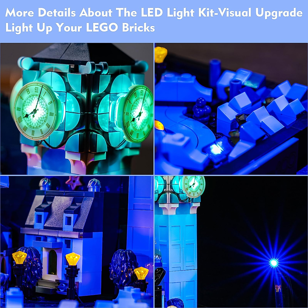LocoLee LED Light Kit for Lego Peter Pan & Wendy's Flight Over London 43232, Creative Lighting Set Accessories Compatible with Lego 43232 Building Set (Lights Only, No Models)