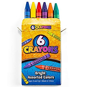 Bedwina Bulk Crayons - 720 Crayons! Case Of 120 6-Packs, Premium Color Crayons for Kids, Non-Toxic for Party Favors, Restaurants, Goody Bags, Stocking Stuffers