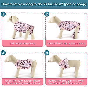 SUNFURA Cat Recovery Suit, Cat Surgery Recovery Suit Female Kitten Onesie for Cats After Surgery, Cat Neuter Recovery Suit Anti Licking, E-Collar Alternative Cat Surgical Recovery Suit, Pink M