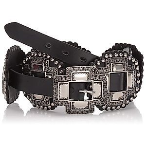 Roper Women's Large Cross Concho, Black, L
