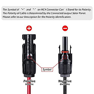 Vemote Solar Panel to 8MM Adapter Cable, DC 8mm Input Solar Generator Portable Power Station (with 5.5MMx2.5 Converter). (6FT/1.8M)
