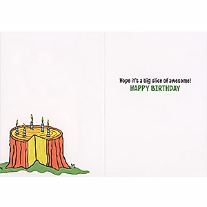 Avanti Press Beaver Eating Large Slice of Cake A-Press Funny Birthday Card