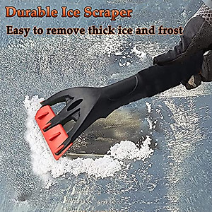 CGLEAM Snow Brush with Ice Scraper for Car Windshield Extendable 35 inch Car Snow Remover Windshield Snow Scrapers Removal Shovel for Ice and Snow for Car SUV Truck Windows