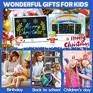 LCD Writing Tablet for Kids, 12 Inch Erasable Doodle Board Colorful Toddler Drawing Pad Mess Free Coloring Board Games Toys Gifts for Toddlers Boys Girls Adults (Macaron Blue/Green/Pink, 12 INCH)