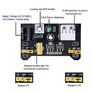 WayinTop Electronics Component Fun Kit w/E-Book, Upgraded Electronic Starter Kit with Breadboard Jumper Wires Kit, PCB Soldering Kit, LEDs & Resisitor Kit for Arduino/for Raspberry pi/ESP32/ESP8266