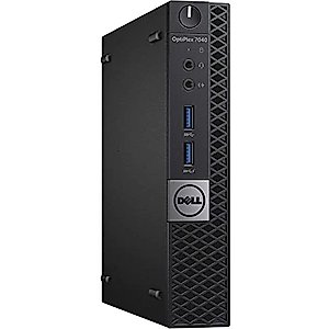 Dell Optiplex 7040 Micro Desktop Computer PC, Intel Quad Core i5, 16GB RAM, 512 GB SSD, Windows 10 Pro, New Periphio Webcam, Periphio Wireless Keyboard & Mouse (Renewed)