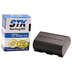 STK LP-E6 Battery for Canon LP-E6N LPE6 Promaster LP-E6NH EOS R R5 R6 R7 5D Mark II III and IV 90D 70D 5Ds 6D 5Ds 80D 7D 60D, 5Ds MKii, MKii MKiii MKiv, 5D4 LPE6N LPE6NH, LP E6 E6N E6NH Accessories