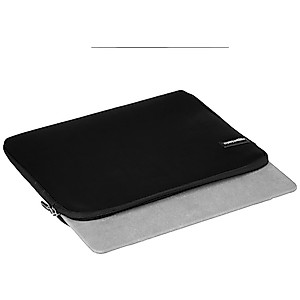 Amazon Basics 15.6-Inch Laptop Sleeve, Protective Case with Zipper - Black