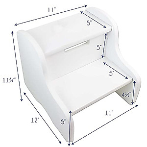 Personalized Ladybug White Step Stool