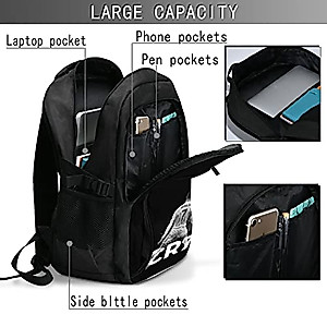 LUJA DLING Ronaldo #7 Cr7 Adult Backpacks Bag Laptop Bag Bookbag Usb Backpack 17 Inch For Daily