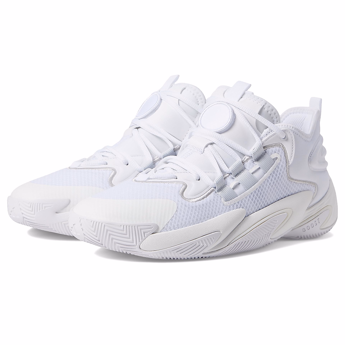 adidas BYW Select Team Footwear White/Crystal White/Zero Metallic Men's 8.5, Women's 9.5 Medium