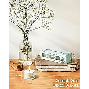 Fresh Linen Scented Candles by TRINIDa, Clean Linen Hand-Poured Soy Candles Gifts for Women, Hand-Poured Soy White Candles with Artist's Hand-Illustrated