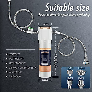 Under Sink Water Filter System,Water Filtration System,NSF/ANSI Certified Direct Connect Under Counter to Kitchen Faucet,Drinking Water Filter 0.5 Micron Reduces 99.99% Lead,Chlorine,Bad Taste,Odor