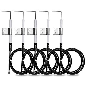 Uniflasy Grill Ignitor Wire Kit & Ignition Electrode for Home Depot Nexgrill 720-0830H, 720-0830D, 720-0888, 720-0888N and Most Nexgrill Grill Models, 5 Pack