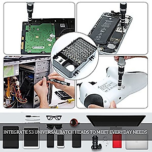 115 in 1 Screwdriver Set, magnetic DIY Precision Tool kit for Glasses PC Laptop Mobile Cell Phone Digital Watch (Taihom 115 in 1 Black)