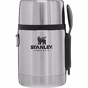 Stanley Classic Legendary Vacuum Insulated Food Jar 18 oz – Stainless Steel, Naturally BPA-free Container – Keeps Food/Liquid Hot or Cold for 12 Hours – Leak Resistant, Easy Clean