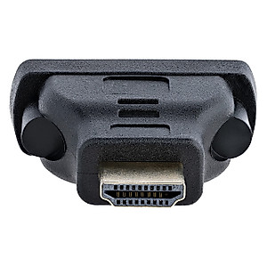 StarTech.com HDMI Male to DVI Female - HDMI to DVI-D Adapter - Bi-Directional - DVI to HDMI (HDMIDVIMF), Black