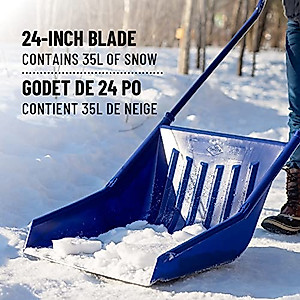 Garant True-Temper 24" High Capacity Poly Sleigh Shovel W/ Coated Steel Ergonomic Handle