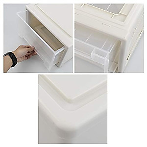 Jandson 4 Pack Stacking Storage Chest Drawer, 12 Quart Organizer Box Bin