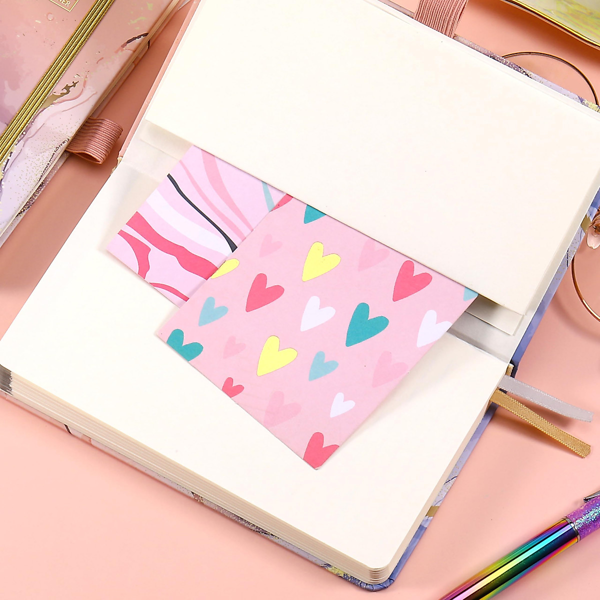 Pocket Planner/Calendar 2023-2026 - Monthly Pocket Planner/Calendar with 63 Notes Pages, Jul. 2023 - Jun. 2026, 3.8" x 6.4", 3 Year Monthly Planner with Inner Pocket + Pen Hold - Purple Waterink