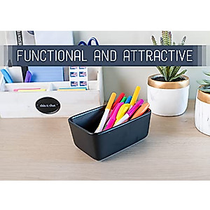 Nat & Jules Matte Black 6.5 x 4 Ceramic and Bamboo Butter Dish With Knife Lid