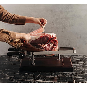 Berkel Elegance 10-inch Prosciutto Knife, Red/Premium Quality/Kitchen Knife/Elegant Cutlery for Home/Stainless Steel Blade/Made in Italy