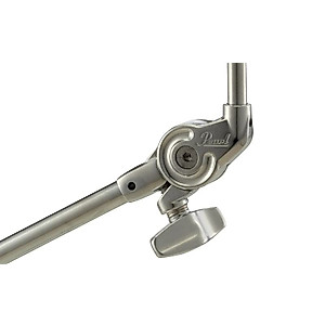 Pearl CH70 Cymbal Boom Attachment Clamp with 15" Solid Boom Arm, Multi-Angle Mounting Clamp, and UniLock Gearless Cymbal Tilter for Splash, Crash, and Effects Cymbals.