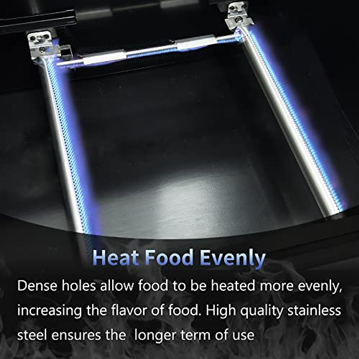 Barbqtime Grill Replacement Parts for Weber Spirit 200 Series Gas Grills with Front Control Panel (2 Burners), Grill Burner & Heat Plate Accessory Kit for Weber Spirit E-210, S-210, E-220, S-220