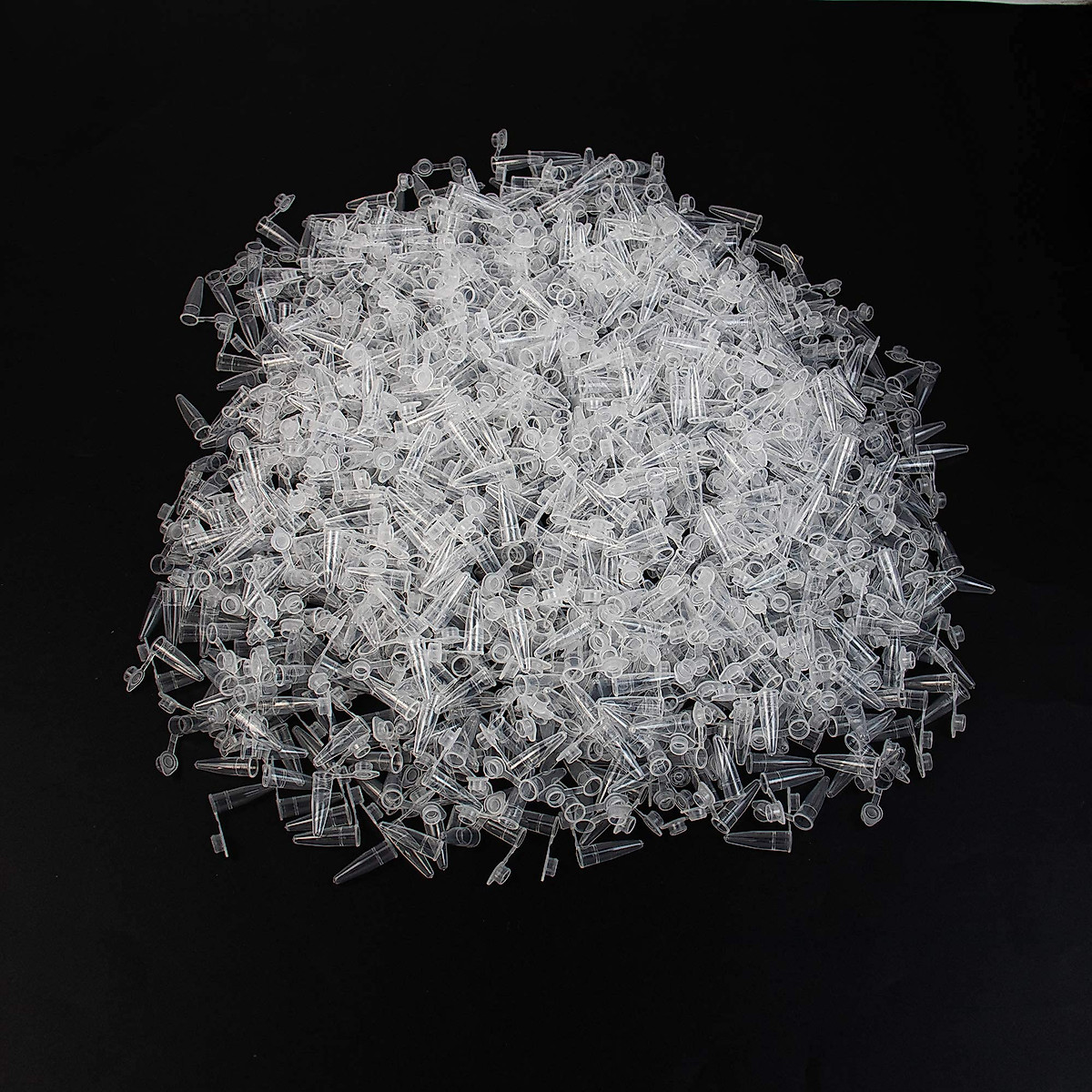 AUEAR, 1000 Pack 0.2ml Micro Centrifuge Tube with Lids Plastic Sample Small Bottle Container Test Vials Micro Centrifuge Tube Clear