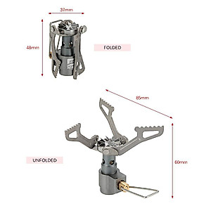 BRS Outdoor BRS-3000T Ultra-Light Titanium Alloy Miniature Portable Picnic Camping Gas Cooking Stove Portable Ultralight Burner 25gram