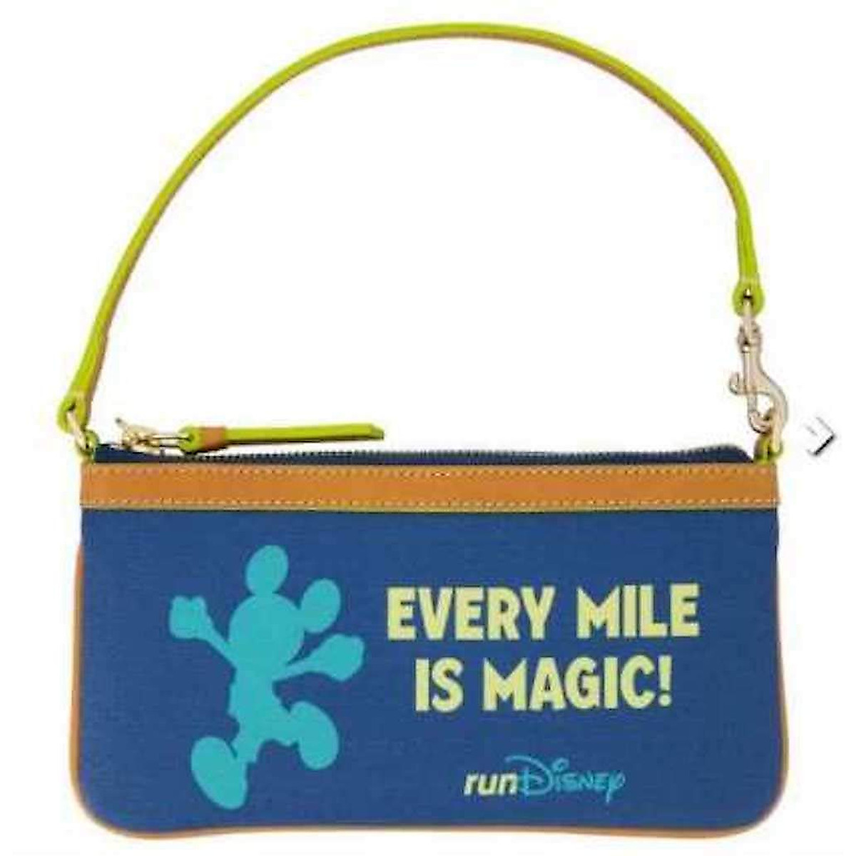Disney Dooney and Bourke runDisney 2019 Marathon Wristlet Purse Bag Every Mile Is Magic