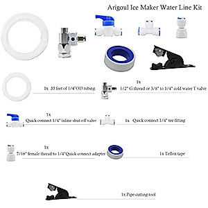 Universal Ice Maker Water Filtration Kit - Quick Connect