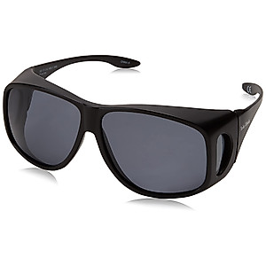 Dioptics unisex adult Solar Shield-classic Fits Over Sunglasses, Grey, 66 mm US