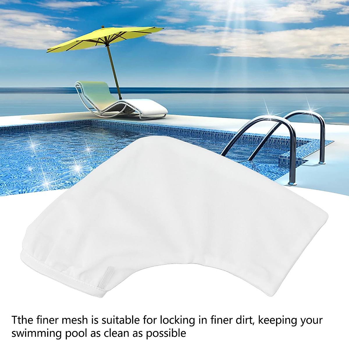 Filter Bag for Aiper Cordless Handheld Pool Vacuum Pilot H1 Replacement Nylon Pool Vacuum Cleaner Filter Bag Purse Vacuuming Bagging for Pool Swimming Handheld Pool Vacuums