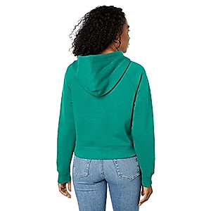Tommy Hilfiger Women's Everyday Fleece Graphic Hoodie Sweatshirt, Kelly Green, Medium