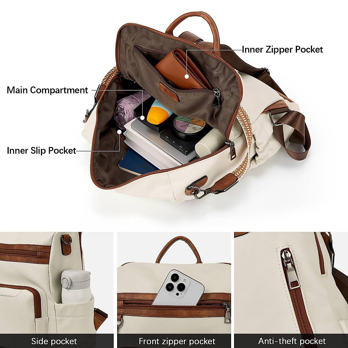 BOSTANTEN Small Wallet For Women ＆ Backpack for women