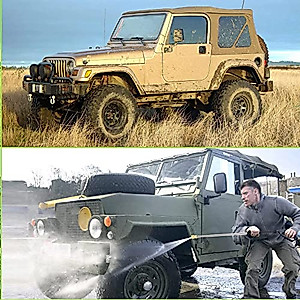 Homdox 2.6GPM Pressure Washer 1500W Electric Power Washer with 4 Nozzles Longer Cables and Hoses Electric Pressure Washer for Cleaning Cars, Driveways,Garden