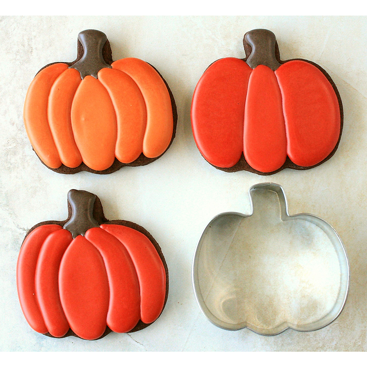Pumpkin Cookie Cutter, 3" Made in USA by Ann Clark