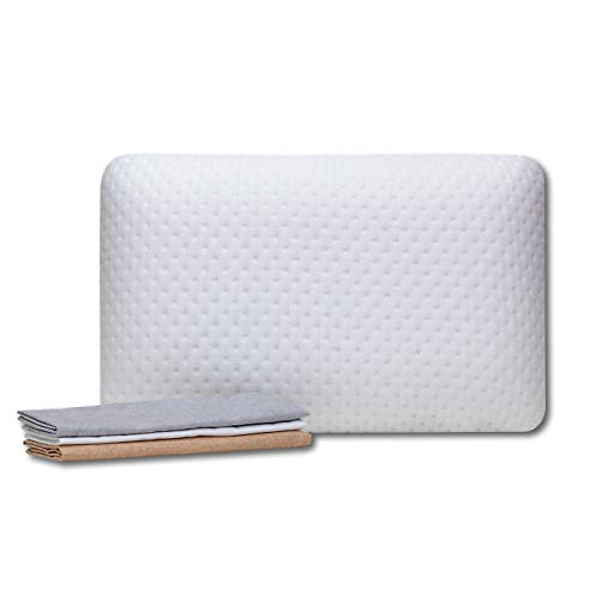 ProComf Travel and Camping Mate/Baby/Kid's/Teen's/Adult's Pillow Case- Pack of 3 (Cream, Ivory, Blue)