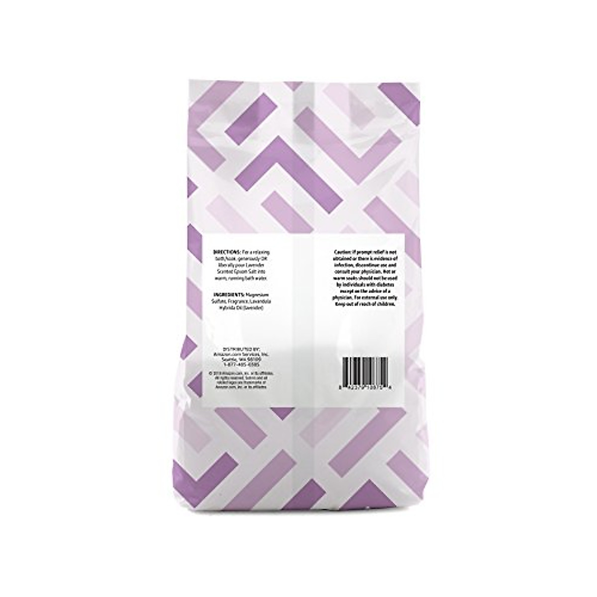 Amazon Brand - Solimo Epsom Salt Soaking Aid, Lavender Scented, 3 pound (Pack of 1)